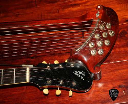 1915 Gibson Style U Harp Guitar Sunburst > Guitars Acoustic | Gary's ...