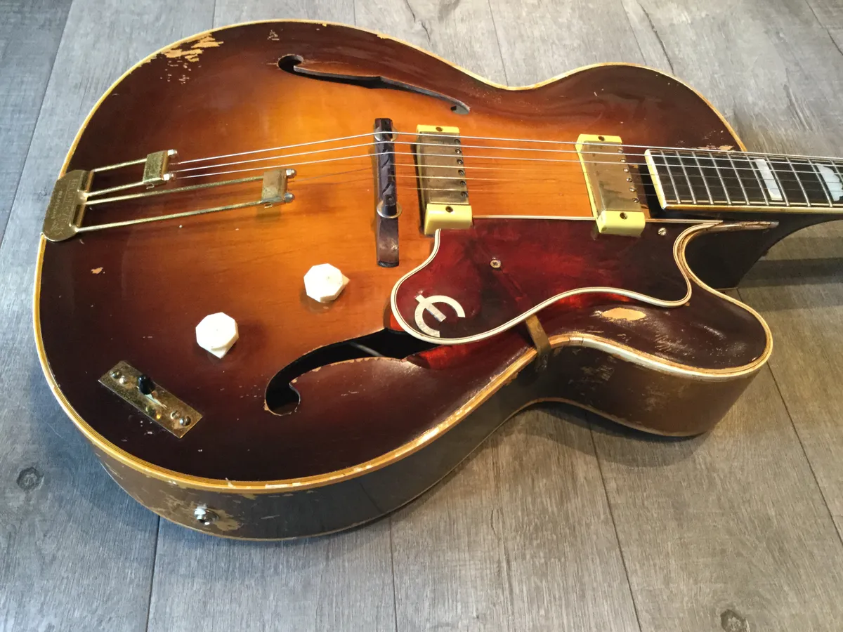 1951 Epiphone Zephyr Deluxe Regent Sunburst > Guitars Archtop Electric ...
