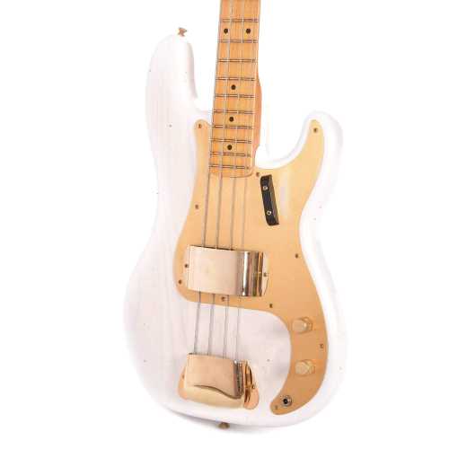 1957 Fender Precision Bass White Mary Kaye White > Guitars Bass ...