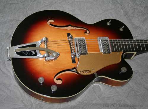 1958 Gretsch 6117 Double Anniversary Tobacco Sunburst > Guitars Hollow ...
