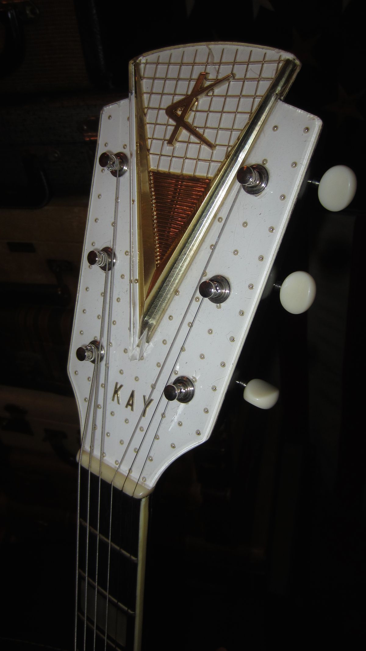 1959 Kay Upbeat Electric Archtop w Kelvinator Headstock Black > Guitars ...