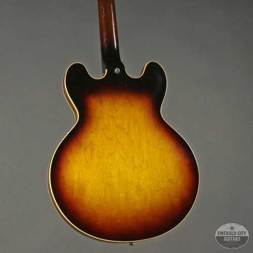 1960 Gibson EB-6 Thinline Hollowbody Bass Sunburst > Guitars Bass ...