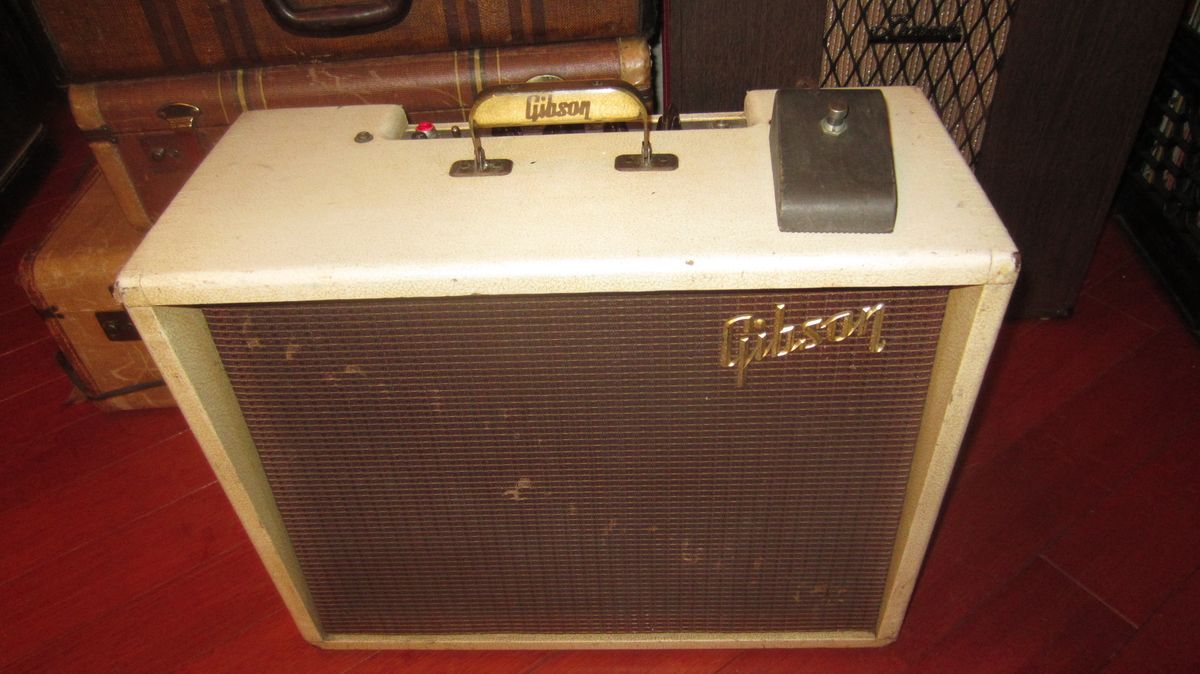 1960 Gibson GA-8T Gibsonette with Tremolo White > Amps & Preamps ...
