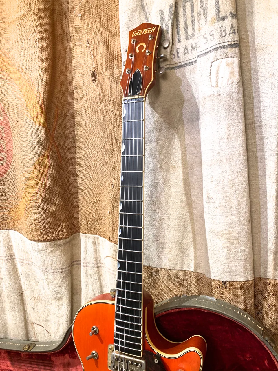 1960 Gretsch 6121 Chet Atkins Solid Body Western Orange > Guitars ...