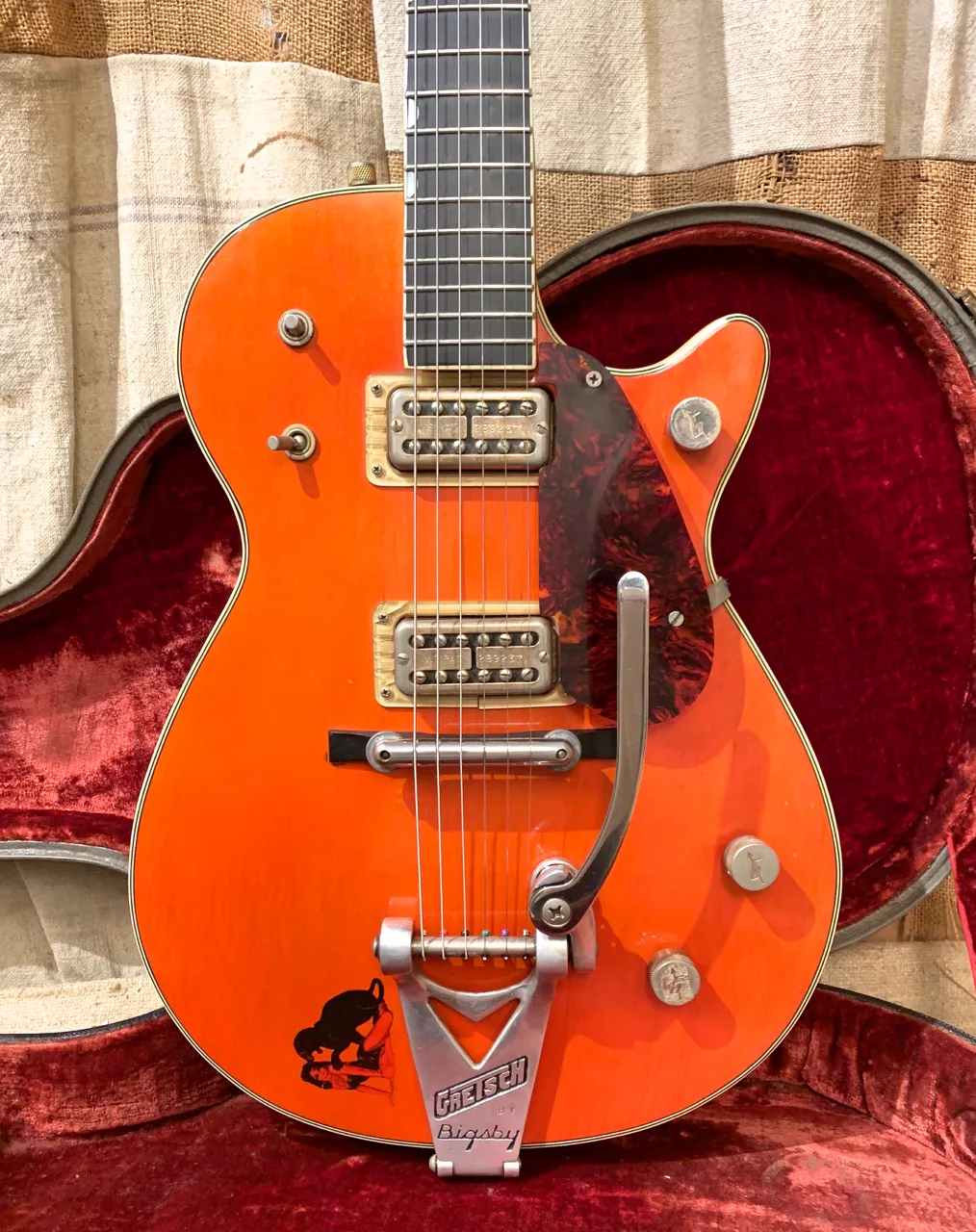1960 Gretsch 6121 Chet Atkins Solid Body Western Orange > Guitars ...