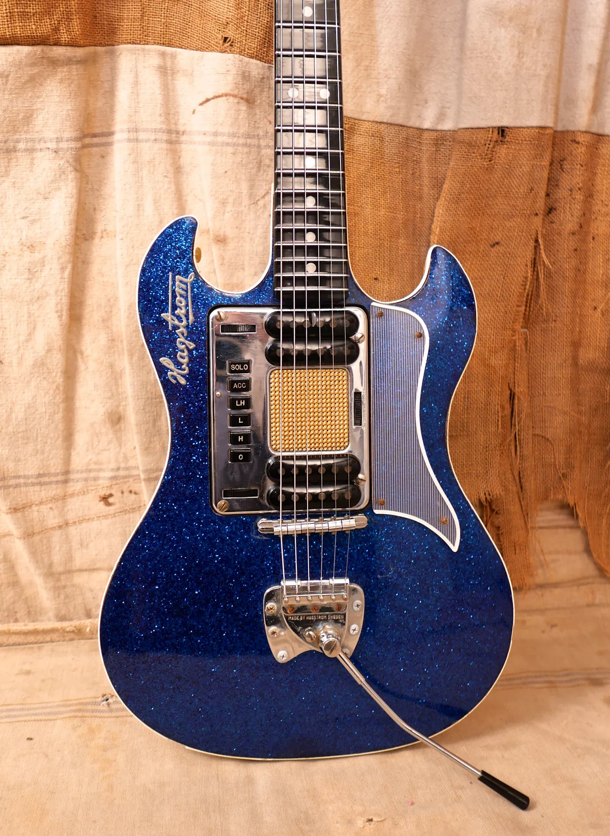 1960 Hagstrom De Luxe Batman Blue Sparkle > Guitars Electric Solid Body ...