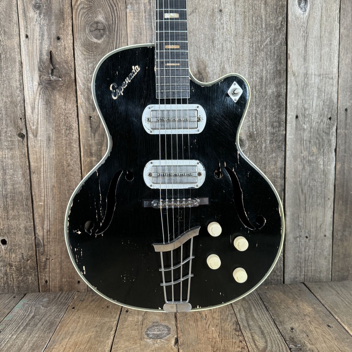 1960 Harmony Espanada H63 Black > Guitars Hollow Body | Mahar's Vintage ...