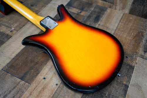1960 Teisco E-110 Tulip Sunburst Sunburst > Guitars Electric Solid Body ...