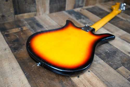 1960 Teisco E-110 Tulip Sunburst Sunburst > Guitars Electric Solid Body ...