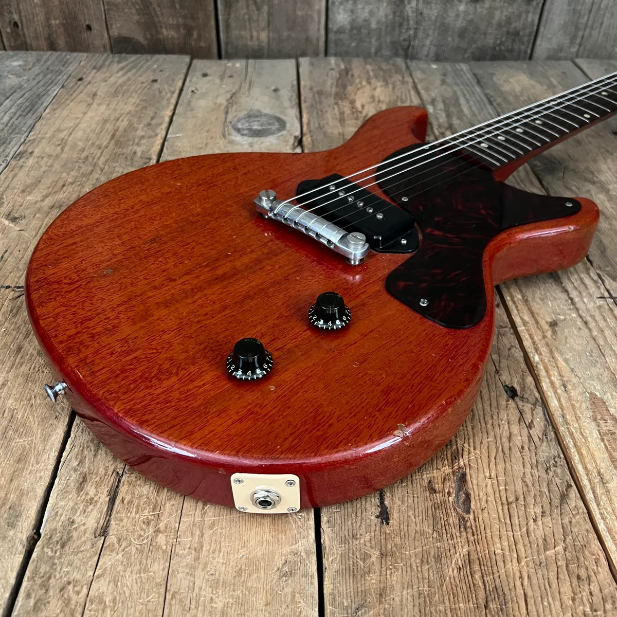 1961 Gibson Les Paul Jr. Double Cut Cherry > Guitars Electric Solid ...