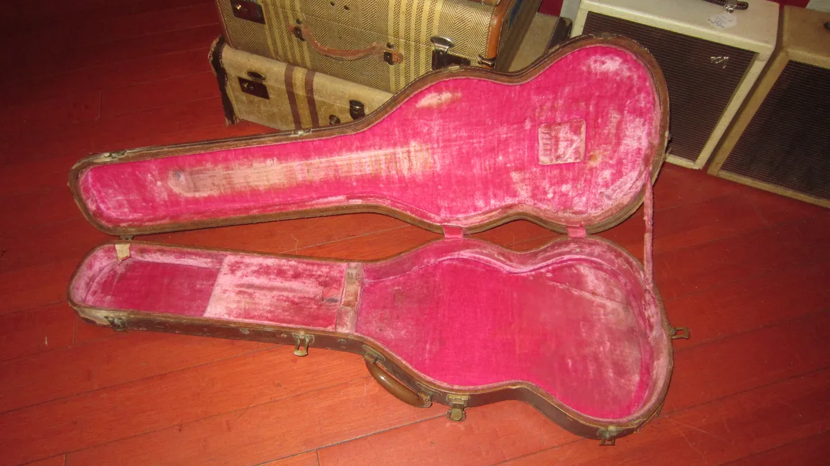 1961 Gibson Les Paul SG Case Brown w Pink Interior > Cases | Rivington ...