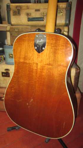1963 Fender King Dreadnought Acoustic Natural > Guitars Acoustic ...