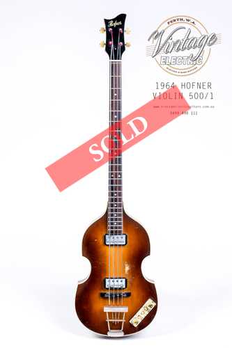 1964 Hofner Violin 500/1 Sunburst > Guitars Bass | Vintage Electric