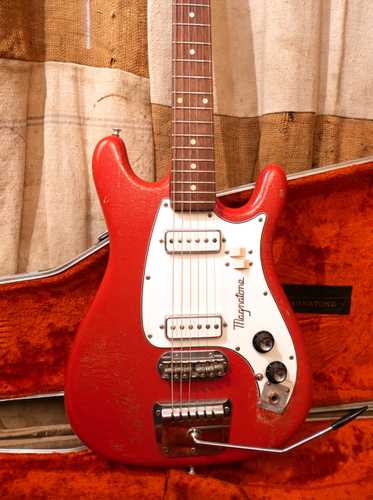 1964 Magnatone Zephyr Red Sparkle > Guitars Electric Solid Body ...