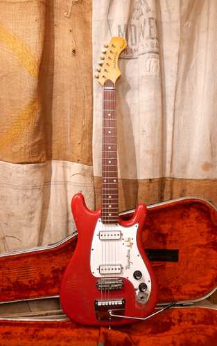 1964 Magnatone Zephyr Red Sparkle > Guitars Electric Solid Body ...