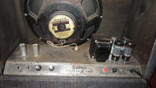 1964 Supro Thunderbolt S6420 Grey Tolex > Amps & Preamps | Rivington ...