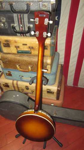 1968 Valco Supro 5 String Banjo White` > Banjos | Rivington Guitars