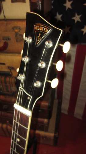 1965 Eko 2 Pickup Electric Semi-Hollowbody Sunburst > Guitars Electric ...