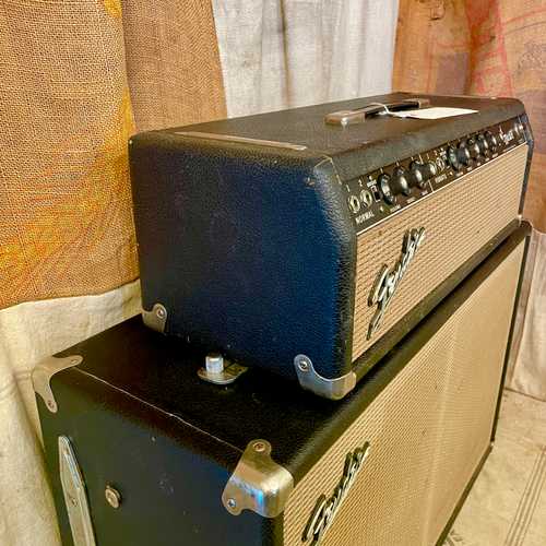 1965 Fender Bandmaster Piggyback Amplifier Black Panel > Amps & Preamps ...