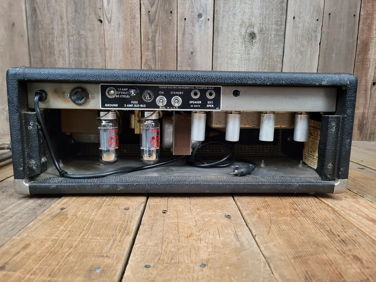 1965 Fender Bassman Black > Amps & Preamps | Mahar's Vintage Guitars
