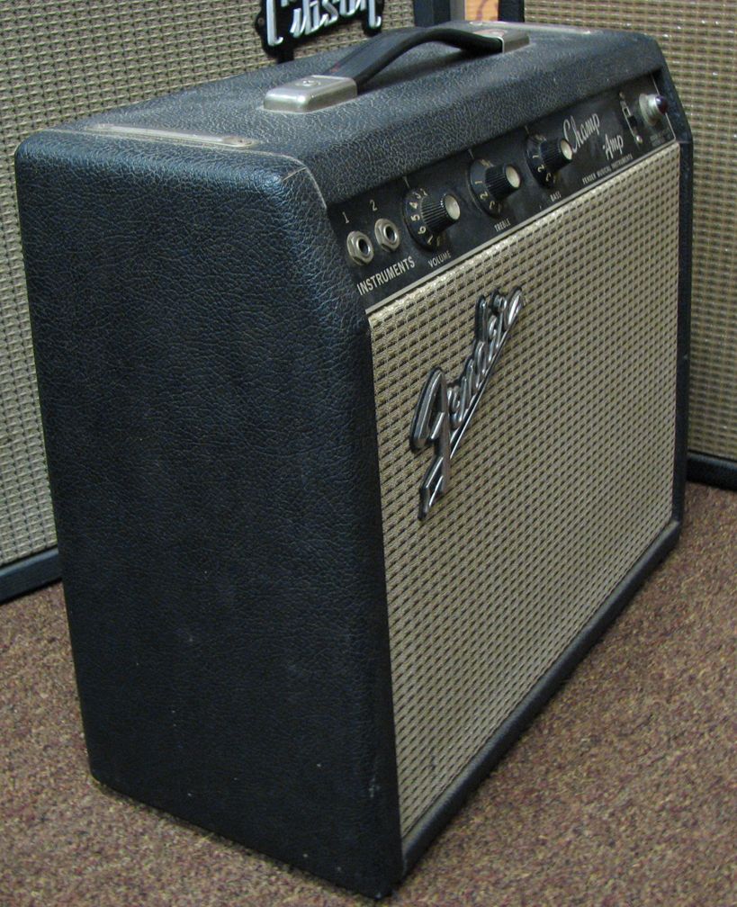 1965 Fender Champ AA764 Black Face > Amps & Preamps | Imperial Guitar ...