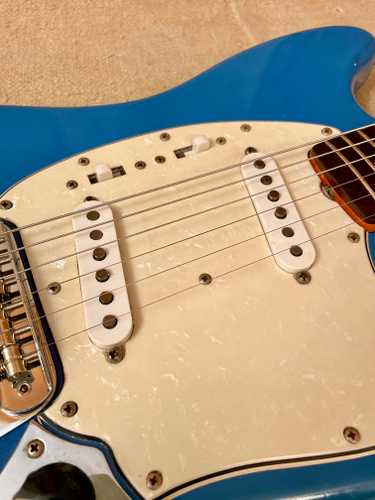 1965 Fender Mustang Blue Refinish > Guitars Electric Solid Body ...