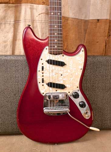 1965 Fender Mustang Red Sparkle > Guitars Electric Solid Body ...