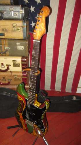 1965 Fender Stratocaster Psychedelic Peace Paint > Guitars Electric ...