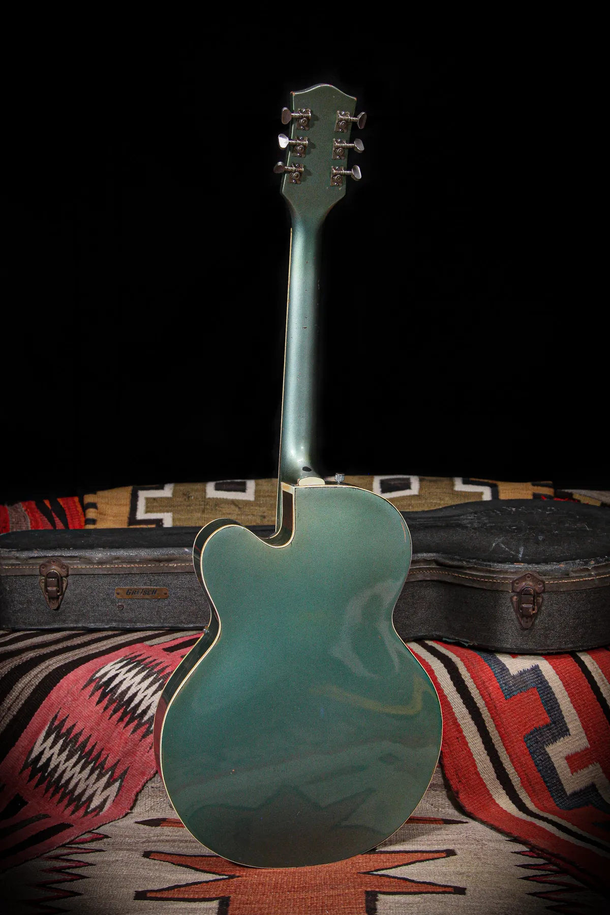 1965 Gretsch Double Anniversary 6117 Ice Blue Metallic > Guitars ...