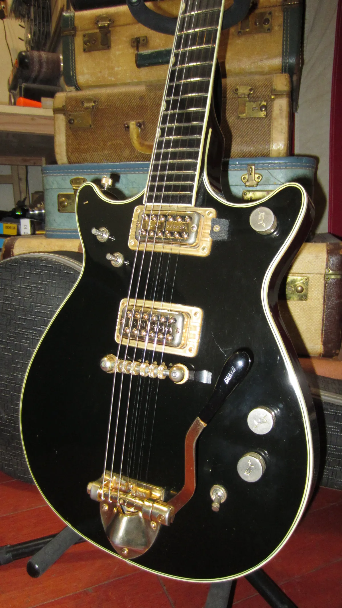 1965 Gretsch 6128 Duo Jet Double Cut Black > Guitars Electric Solid ...