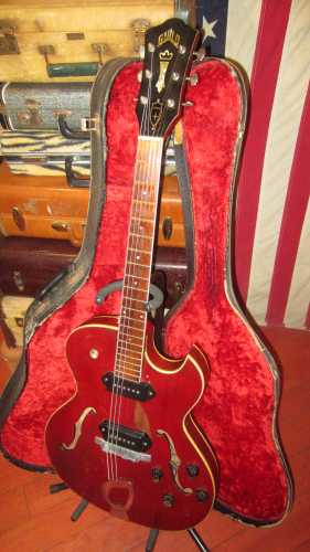 1965 Guild Starfire III w/ P-90 Pickups Red > Guitars Electric Semi ...