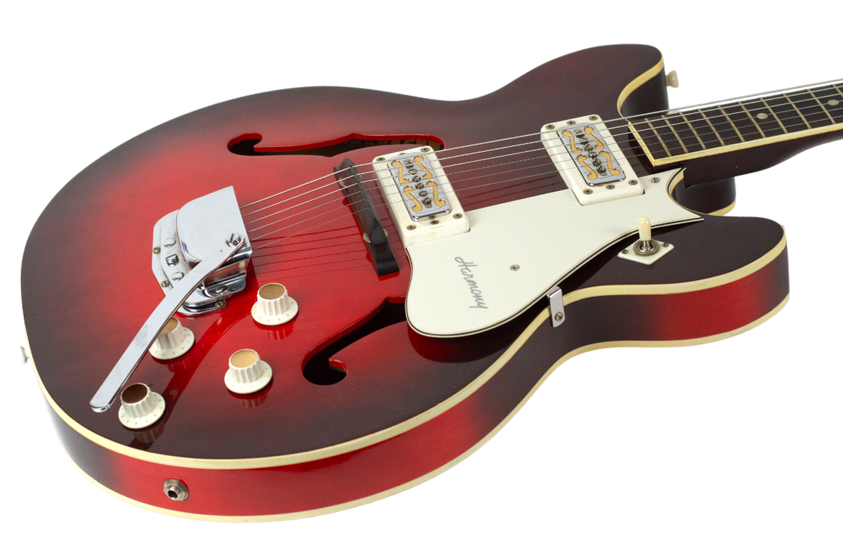 1965 Harmony Rocket H-56 Red Burst > Guitars Electric Semi-Hollow Body ...