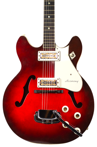 1965 Harmony Rocket H-56 Red Burst > Guitars Electric Semi-Hollow Body ...