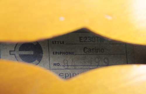 1966 Epiphone E230T Casino Tobacco Sunburst > Guitars Hollow Body ...