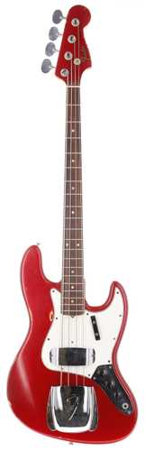 1966 Fender Jazz Bass Candy Apple Red > Guitars Bass | Guitar Auctions ...