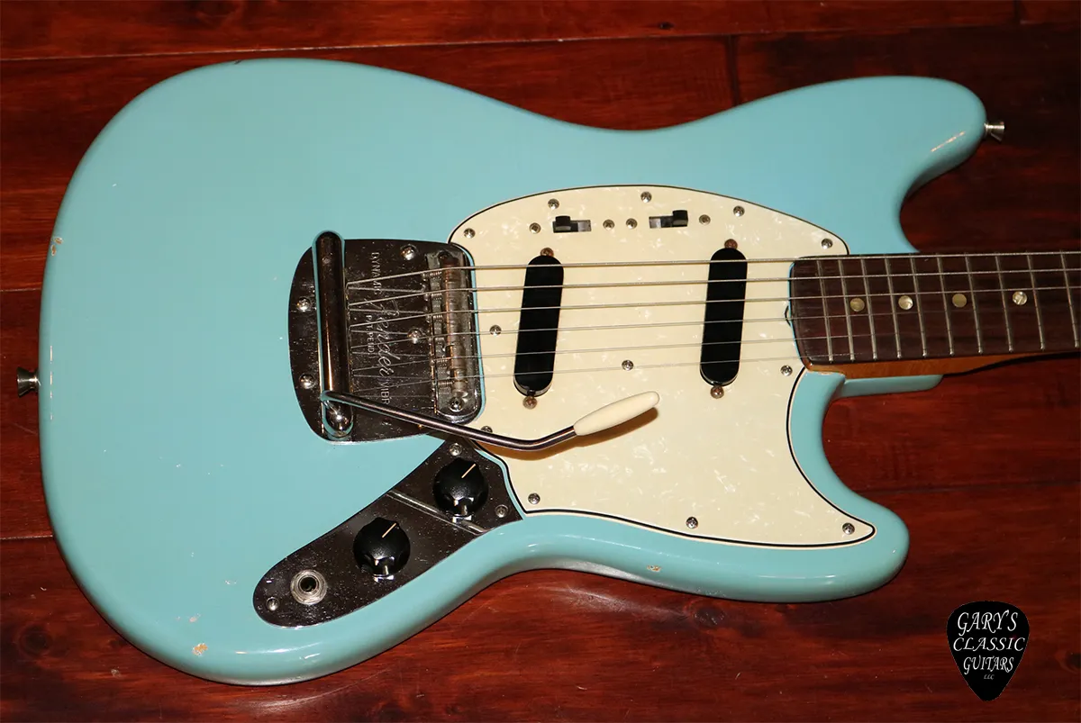 1966 Fender Mustang Blue > Guitars Electric Solid Body | Gary's Classic ...