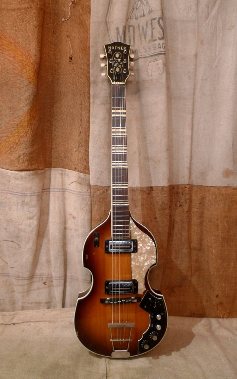 1966 HOFNER 459-TZ Violin Guitar Sunburst > Guitars Electric Semi ...