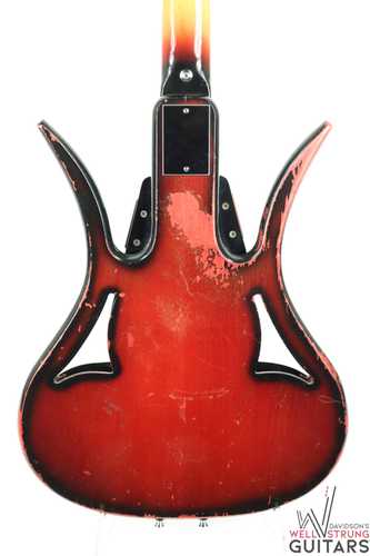1967 Ampeg ASB-1 “Devil Bass” Red/Black > Guitars Bass | Well Strung ...