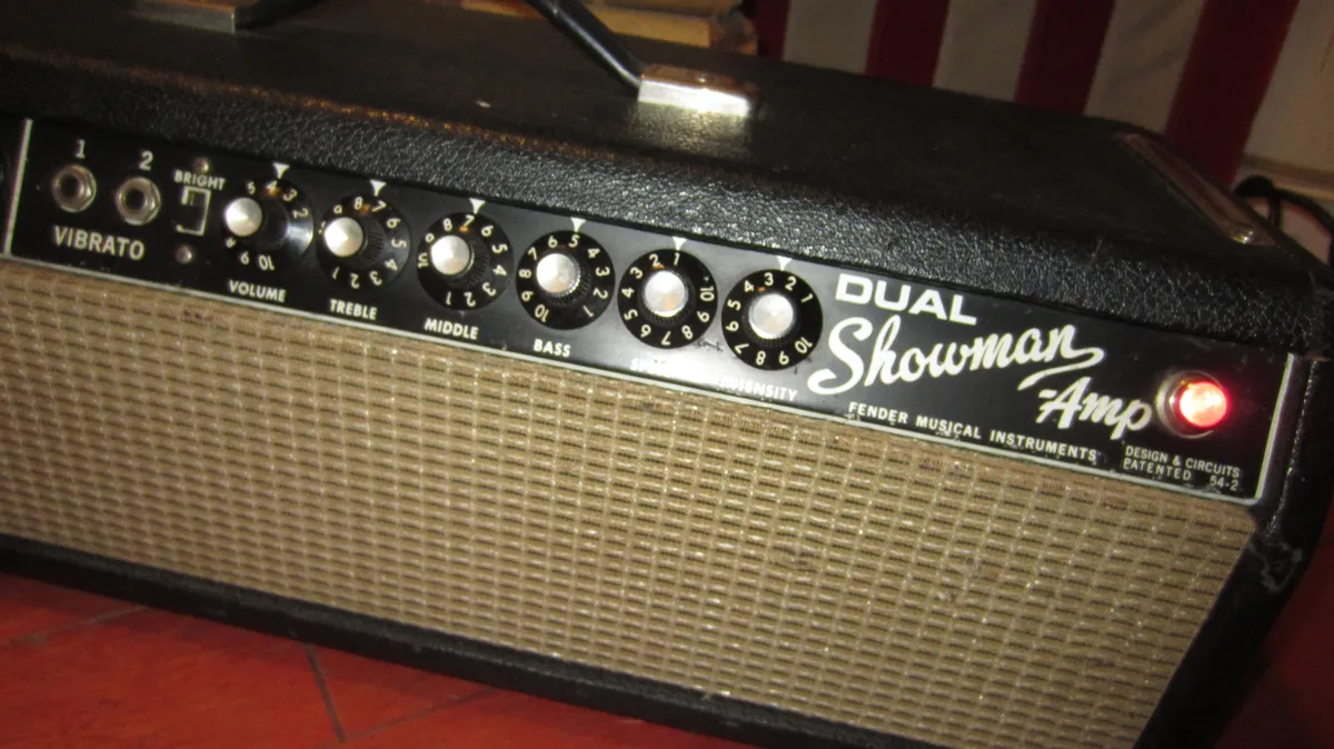 1967 Fender Dual Showman Amp Head Blackface > Amps & Preamps ...