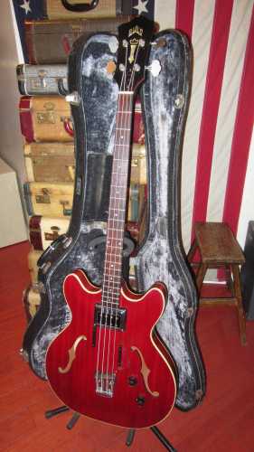 1967 Guild Starfire Hollowbody Bass Cherry Red > Guitars Bass ...