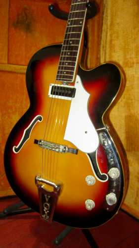 ~1967 VOX BOSSMAN w/ Built In Effects Sunburst w/ Original Hardshell ...