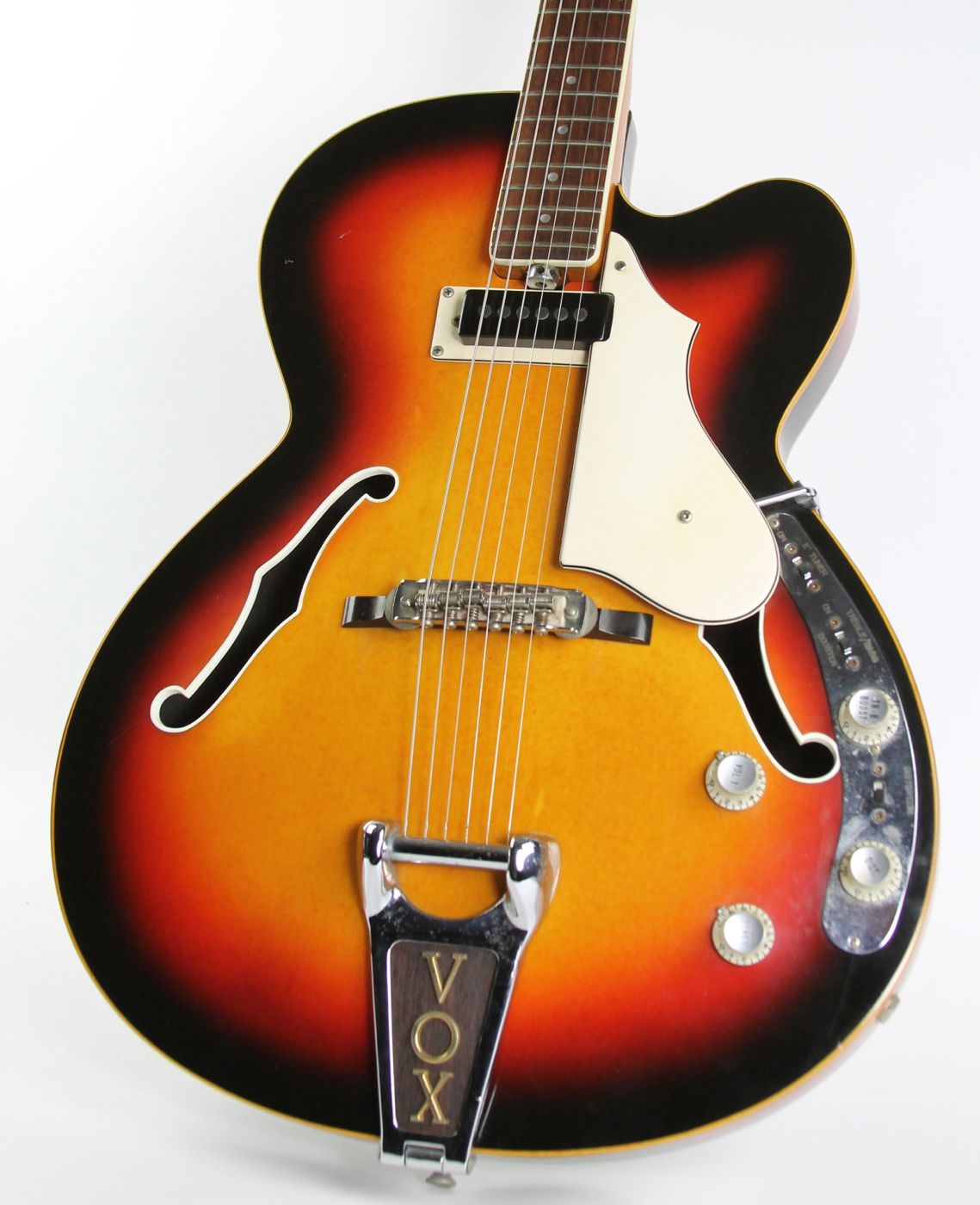 1967 Vox Bossman w/ Built in Effects Sunburst > Guitars Electric Semi ...