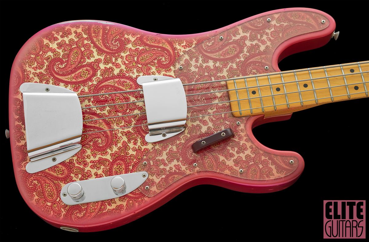 1968 Fender Telecaster Bass PAISLEY RED Paisley Red > Guitars Electric ...