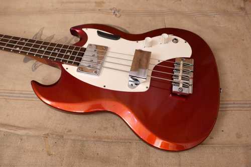 1968 Gibson Melody Maker Bass SG EB Sparkling Burgundy Metallic ...