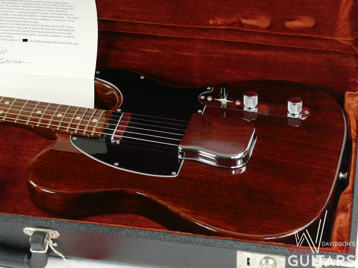 1969 Fender Telecaster “Rosewood” Prototype > Guitars Electric Solid ...