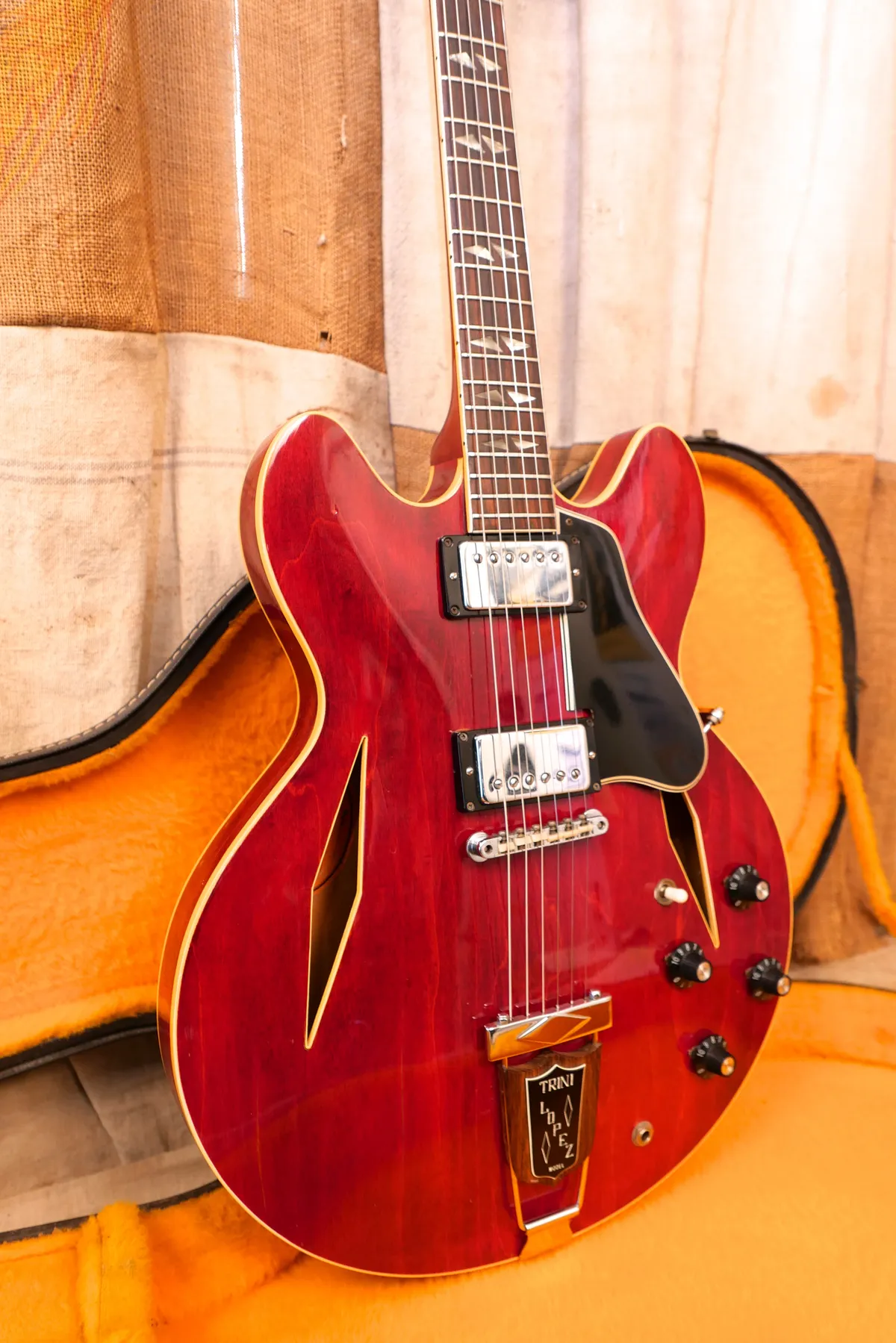 1969 Gibson Trini Lopez Standard Cherry Red > Guitars Electric Semi ...