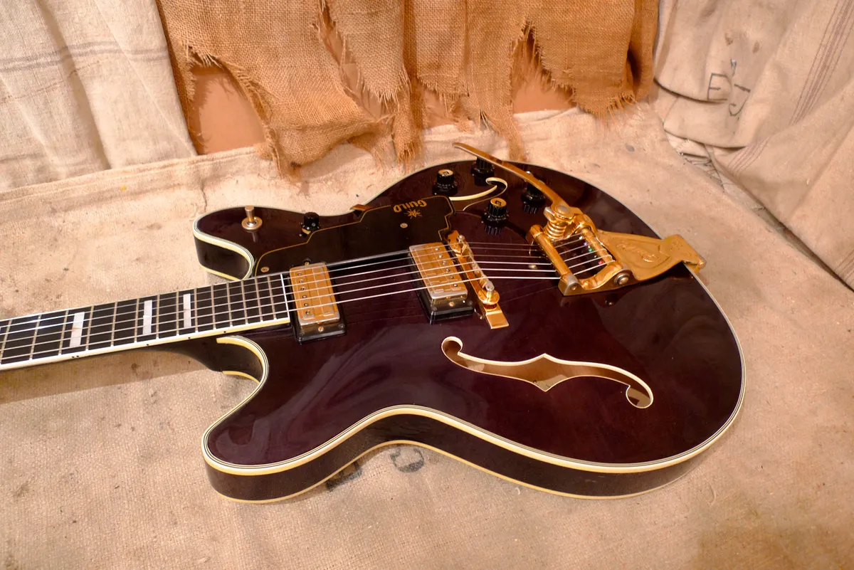 1969 Guild Starfire VI Ebony / Black > Guitars Electric Solid Body ...