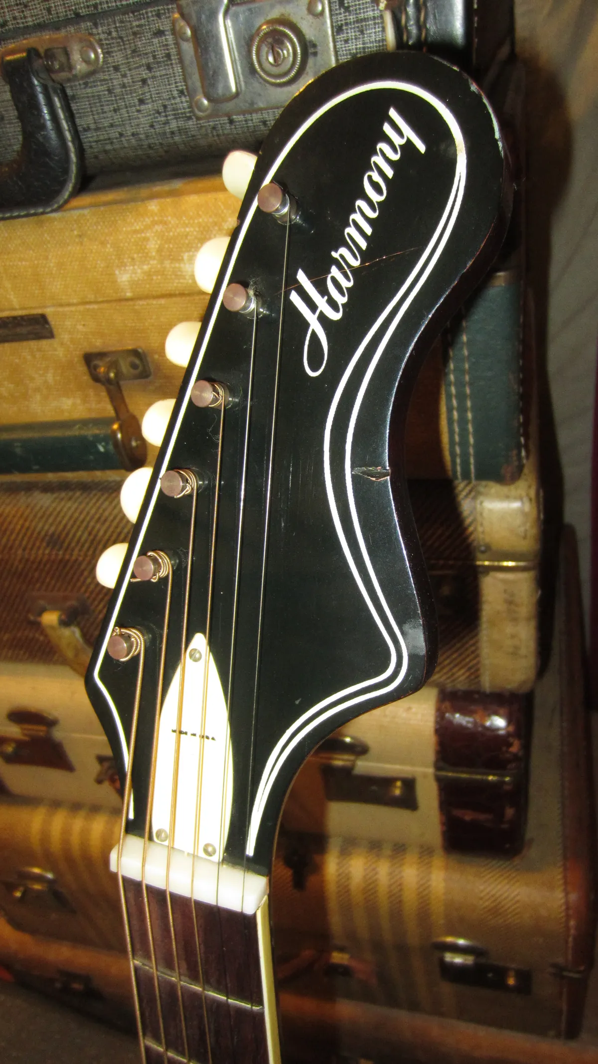 1969 Harmony H-168 Sovereign Flattop Acoustic Natural > Guitars ...