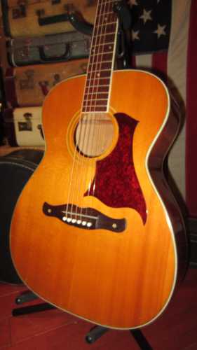 1969 Harmony H168 Flattop Acoustic Natural > Guitars Acoustic ...