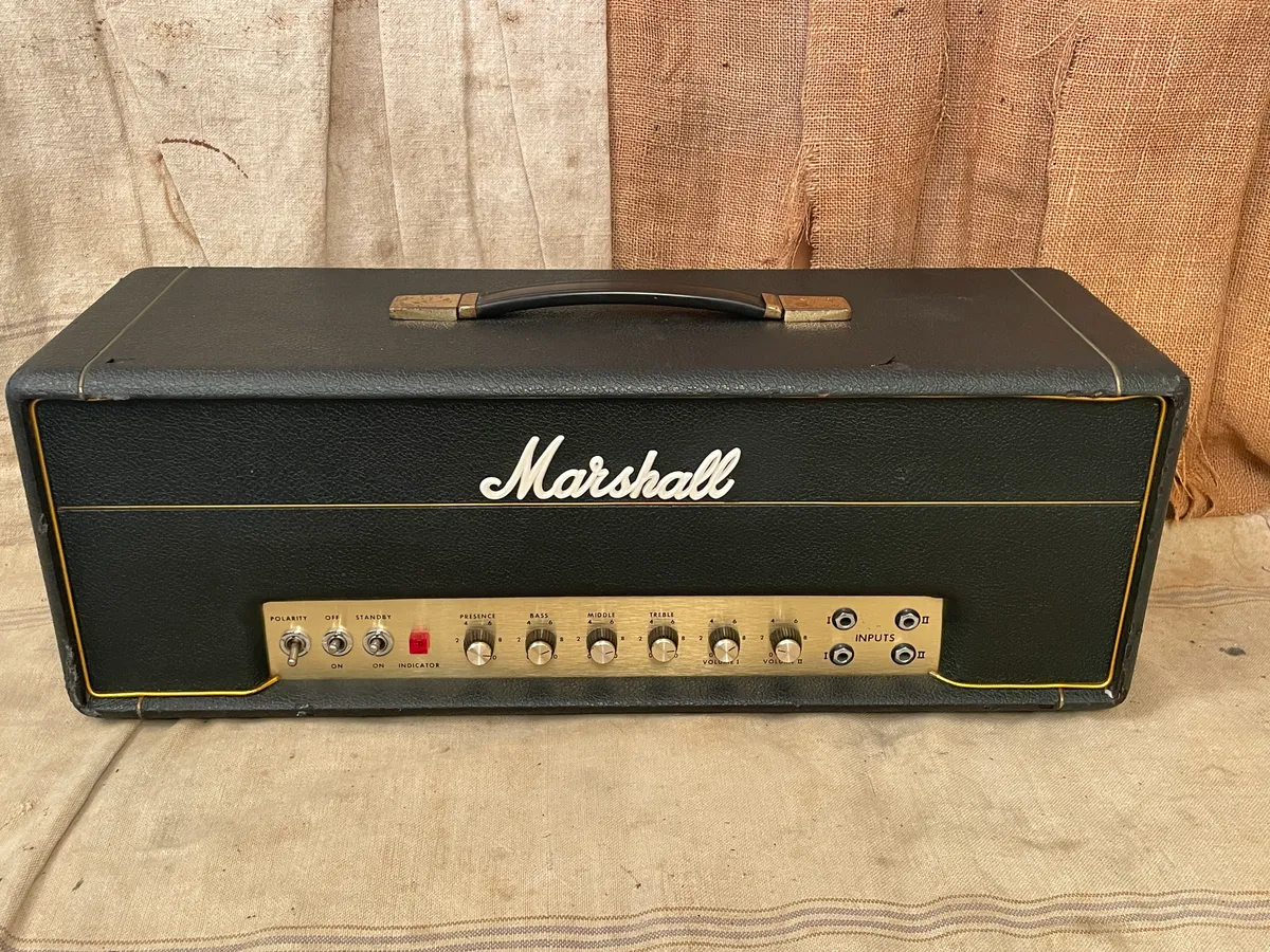 1969 Marshall Model 1986 50 Watt Bass Small Box Metal Face > Amps ...